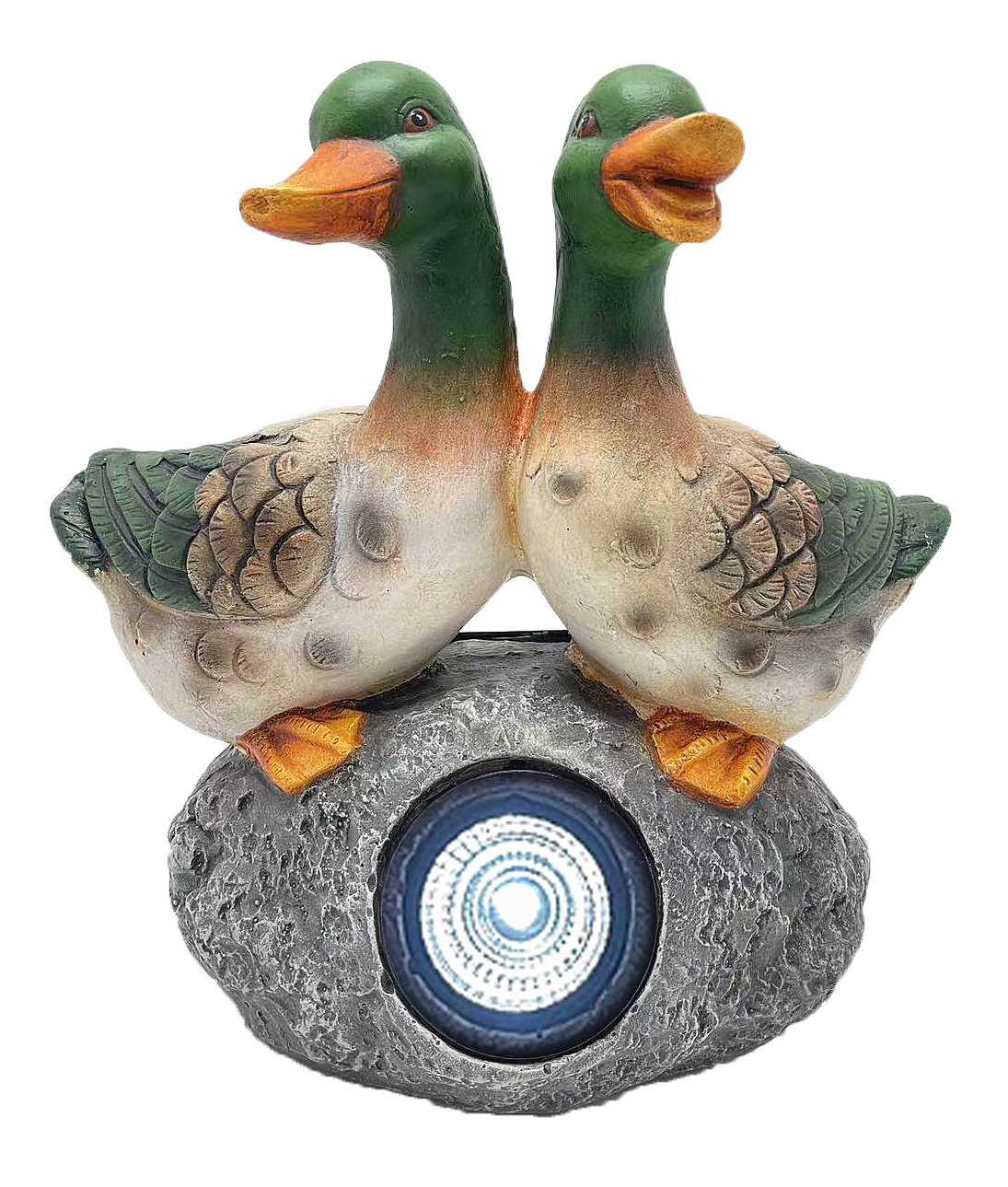 G0406 Ducks on Stone with Solar Light 3/Ctn | Grave Memorial Products ...